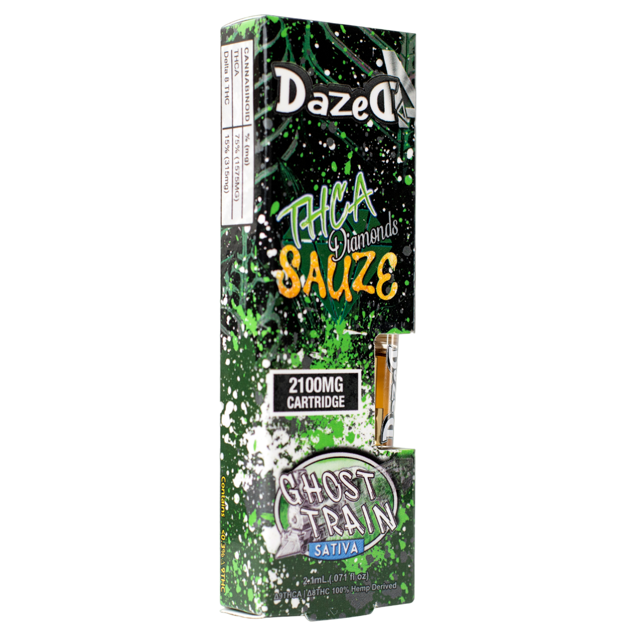 Ghost Train THCA Diamonds Sauze Cartridge 2 1G Ghost Train THCA Diamonds Sauze Cartridge 2 1G